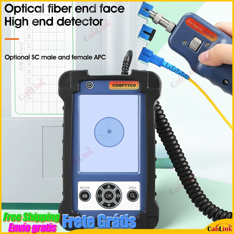 Comptyco Microscope Fiber Optic Video Inspection Probe Fiber Inspector ...