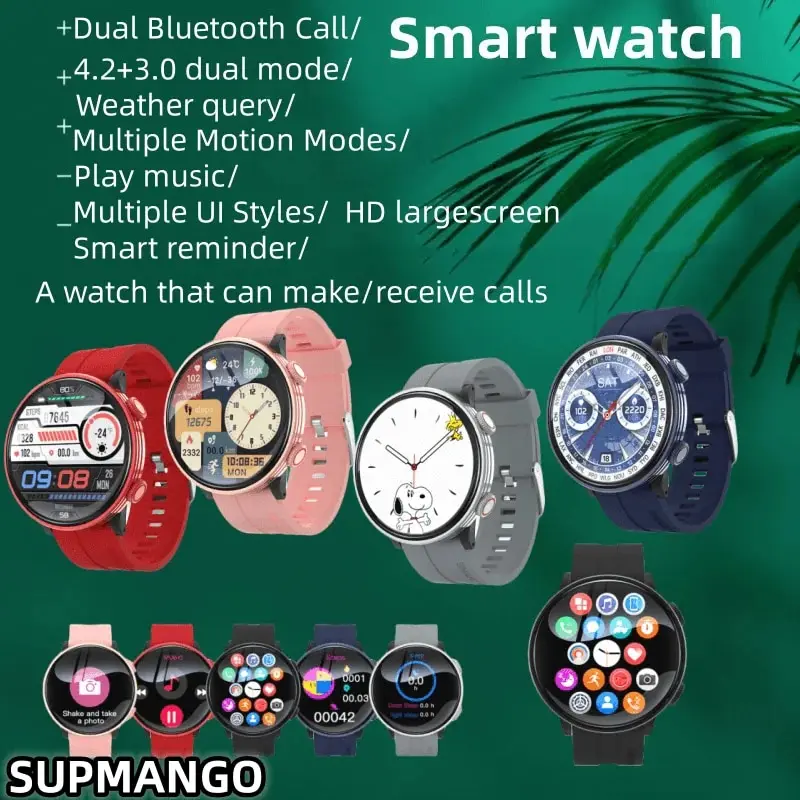 KB54-Sports-Fitness-Smartwatch-True-Pedometer-Women-Full-Touch-Screen ...