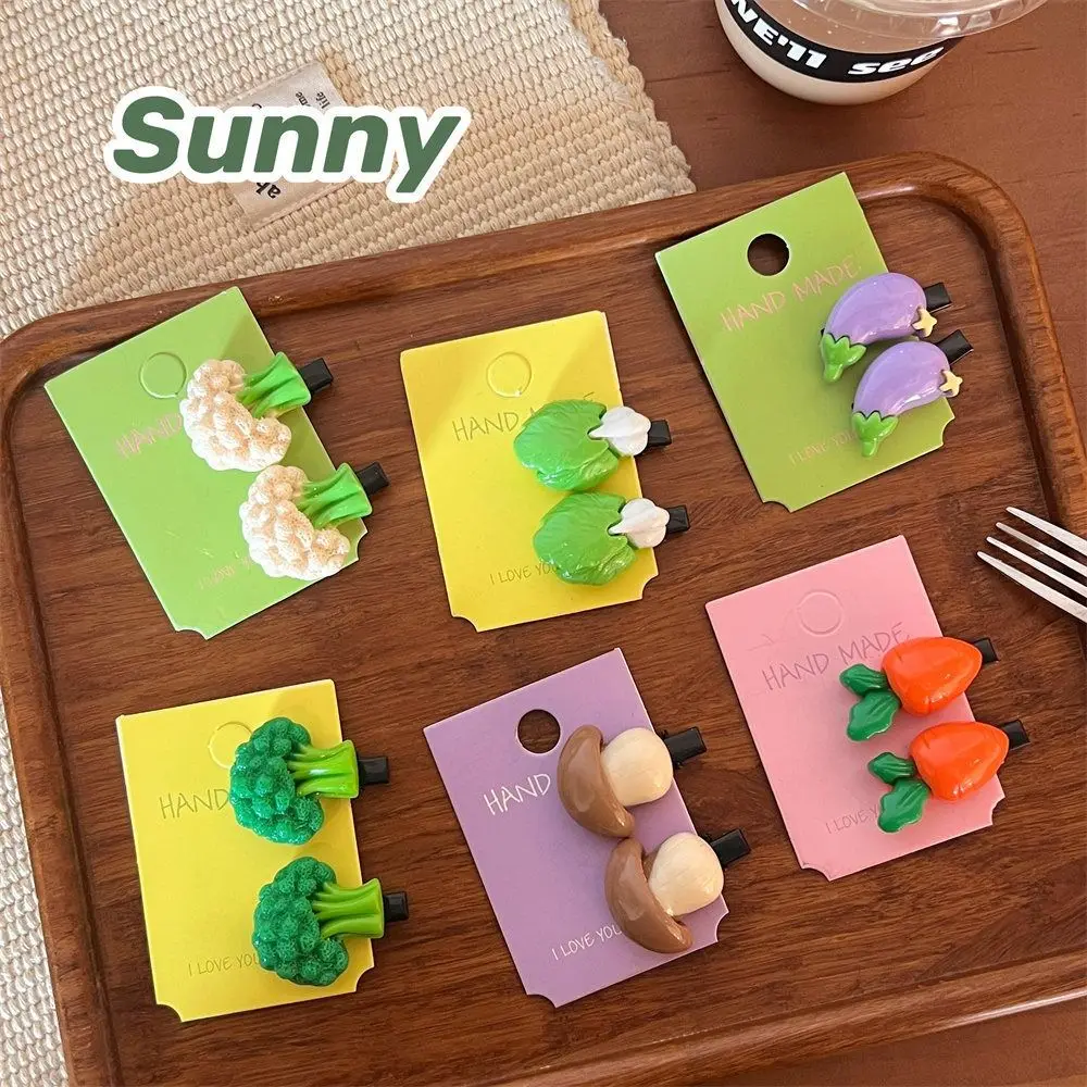 Kawaii Vegetable Simulated Food Hair Clip Carrot Broccoli Fake Food ...