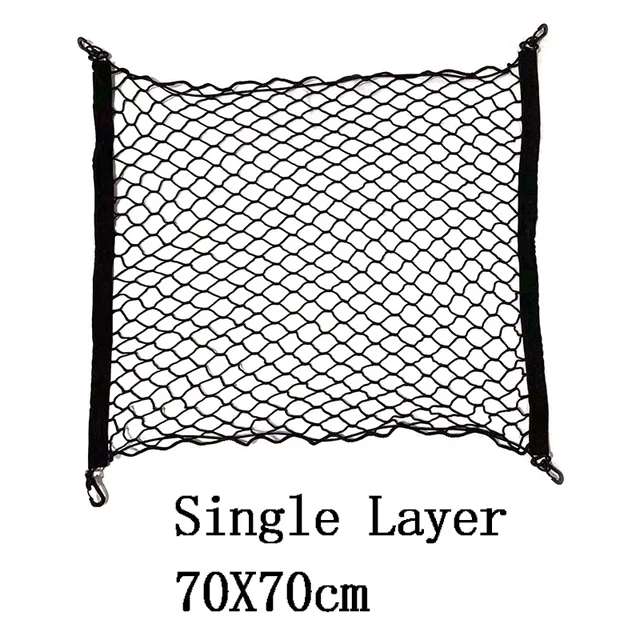 Car Mesh Elastic Nylon Rear Back Cargo Trunk Storage Organizer Luggage ...