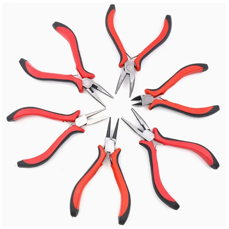 Mini Pliers Diagonal Pliers Round Bent Needle Nose Cutter Handcraft ...