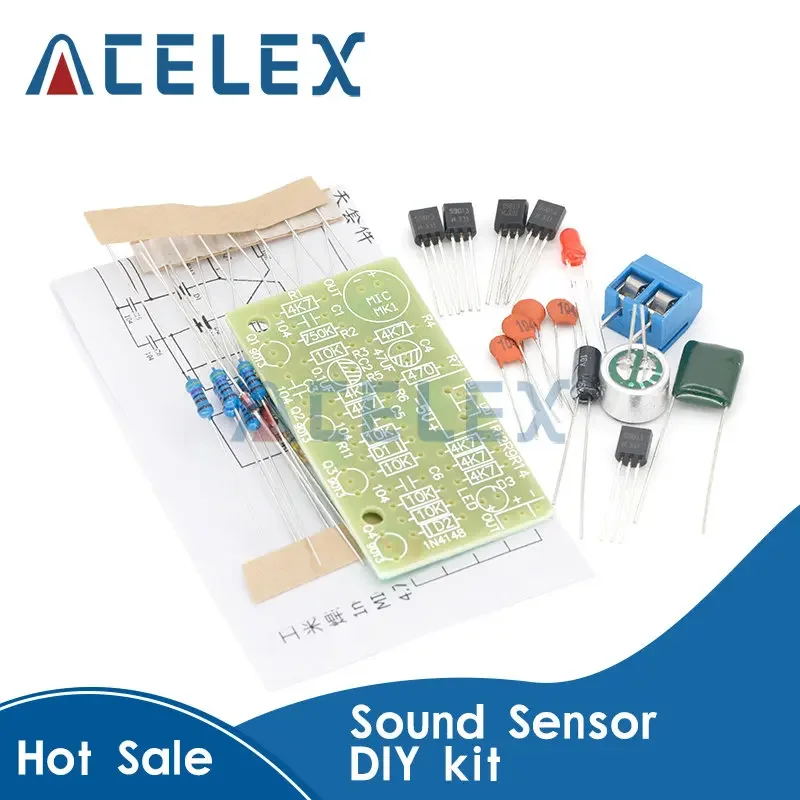 Electronic-Acoustic-Clap-Control-Switch-DIY-Kit-Sound-Sensor-Electronic ...
