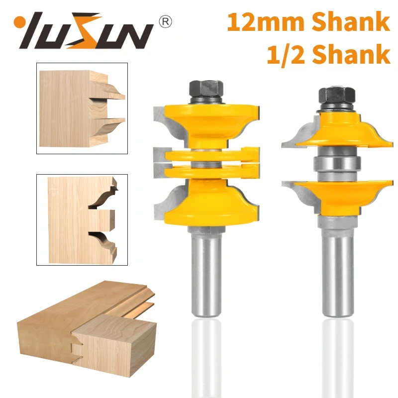 YUSUN-2PCS-Door-Cutter-Series-Router-Bit-Woodworking-Milling-Cutter-For ...