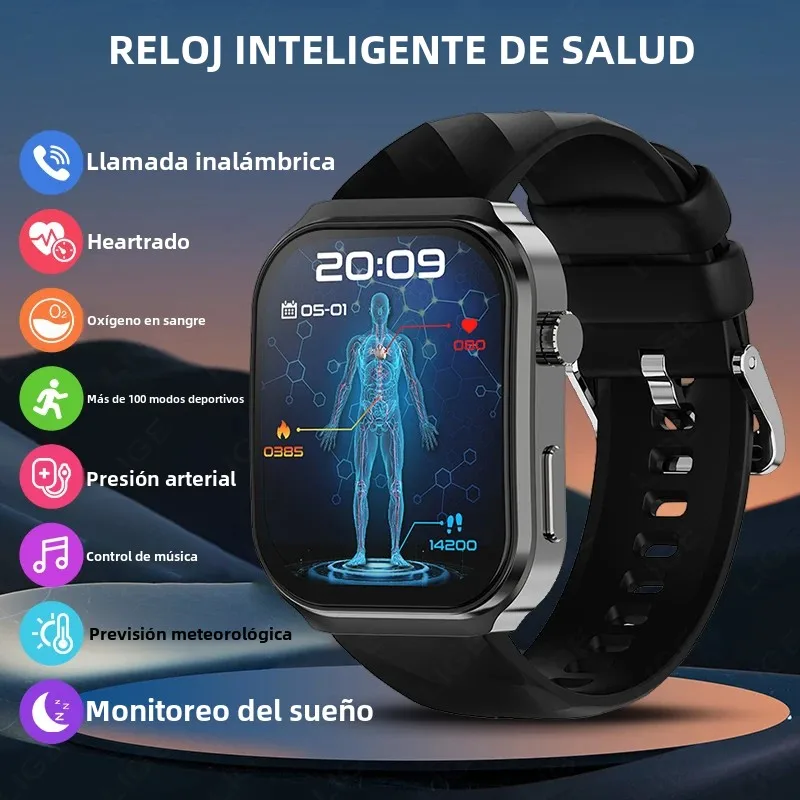 LIGE ECG + PPG AI diagnóstico médico salud Smartwatch lípidos en sangre ...