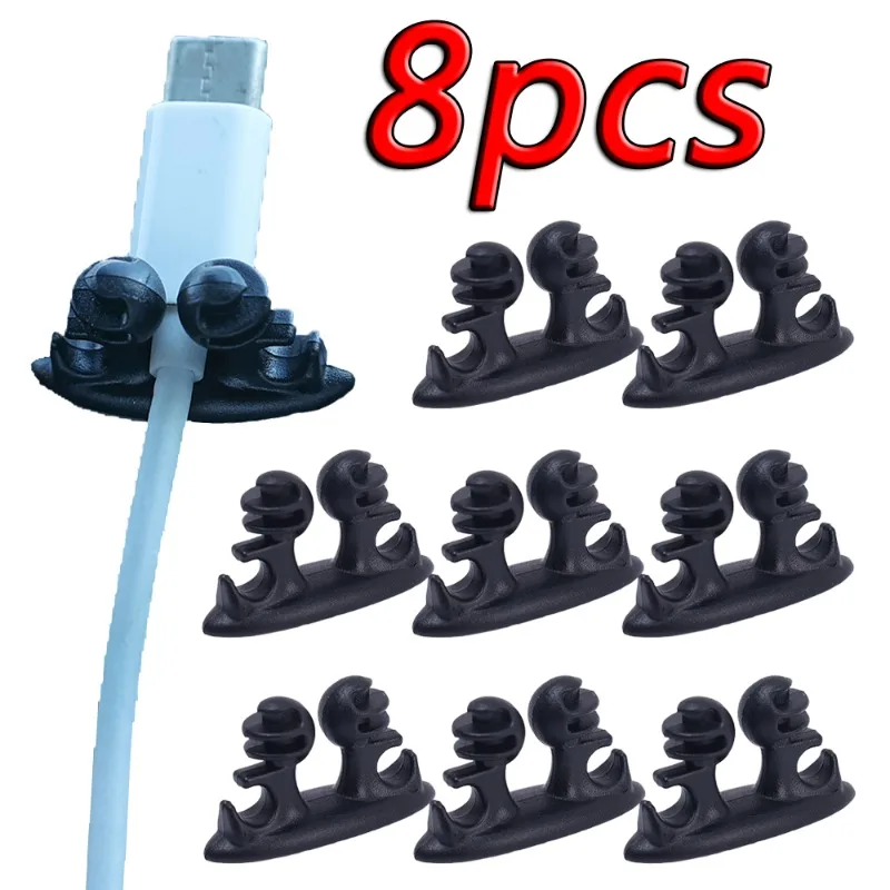 8pcs-Silicone-Cable-Clips-Car-Mobile-Phone-Charger-Cable-Line-Organizer ...
