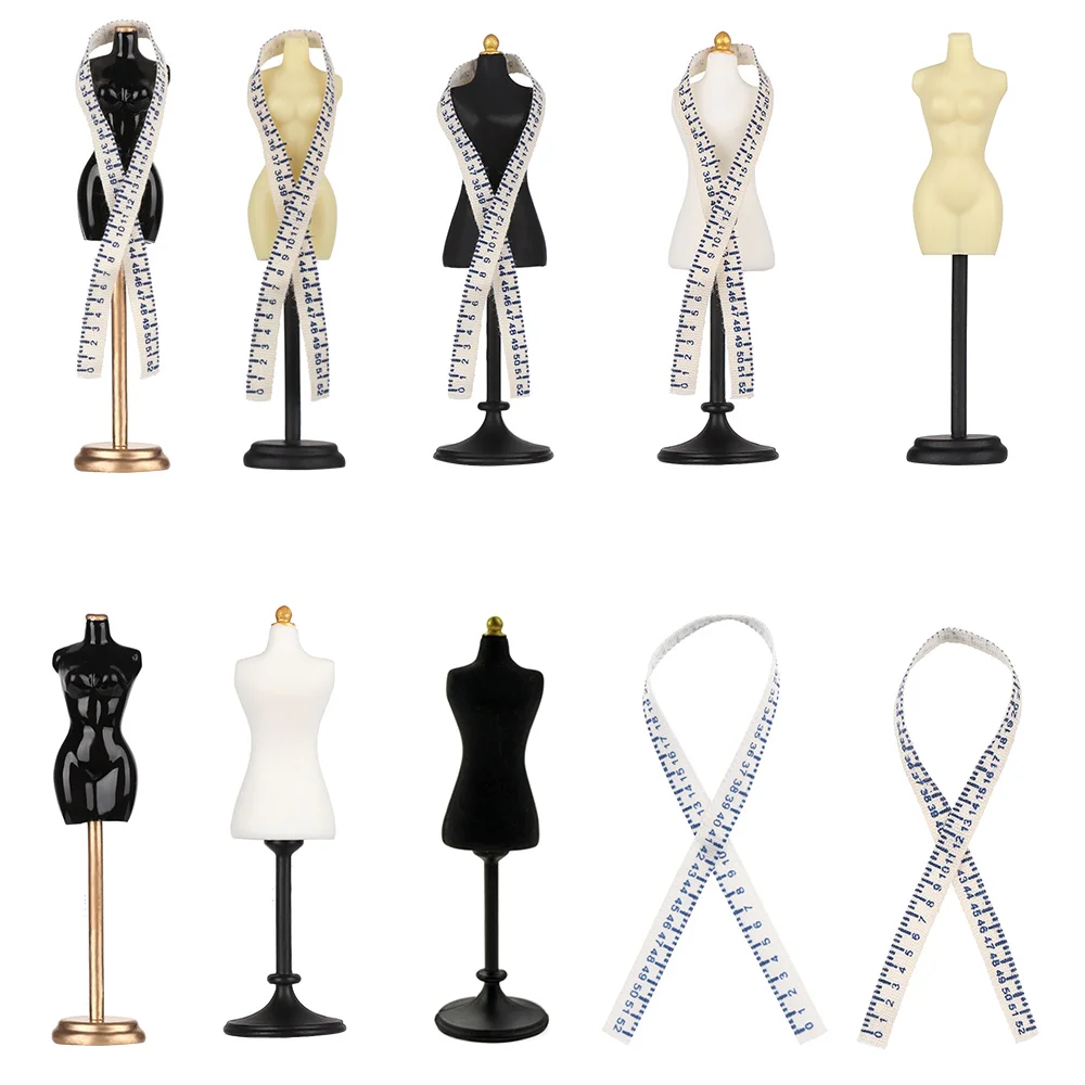 1-12-Dollhouse-Mini-Mannequin-Ruler-Set-Evening-Dress-Simulation ...