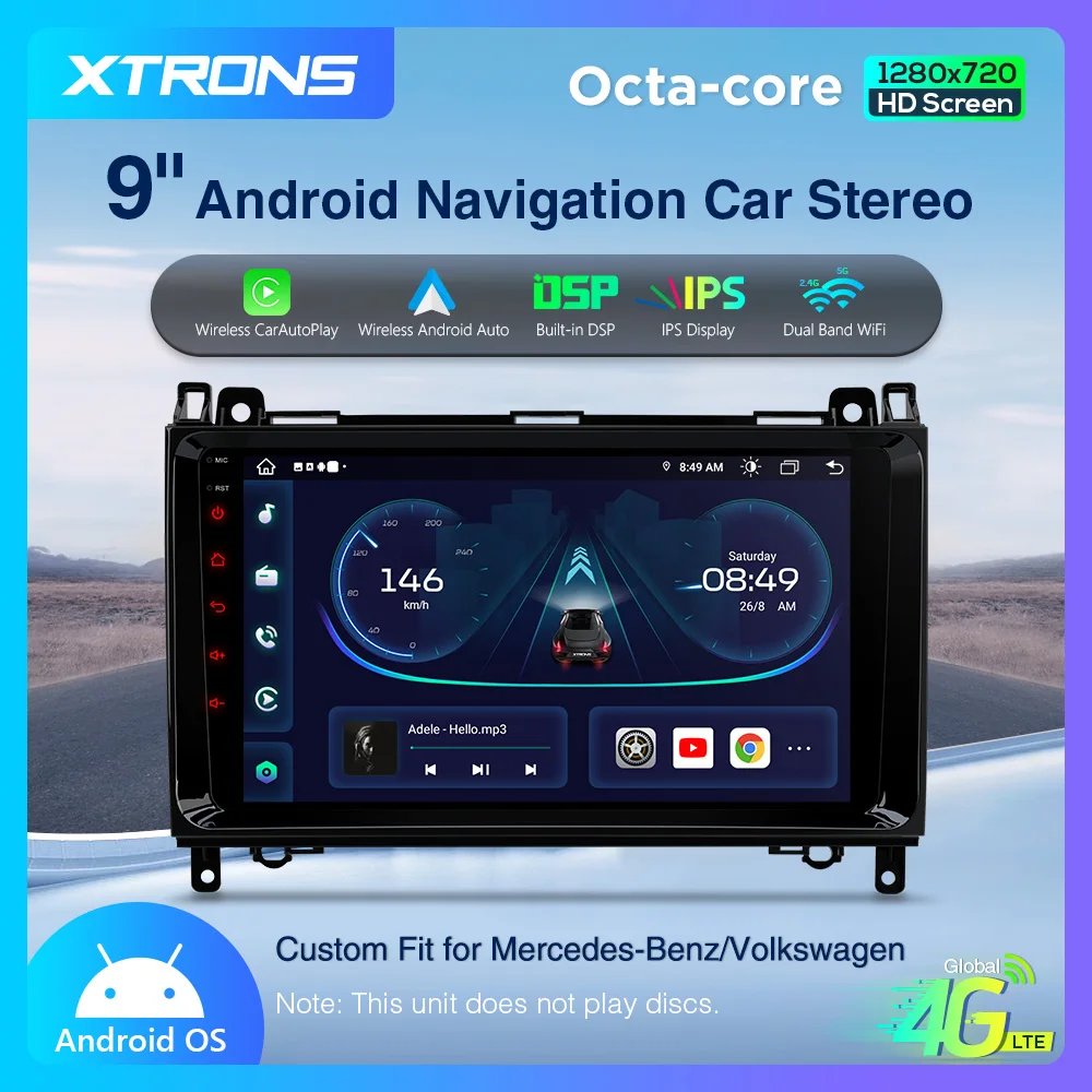XTRONS-R-dio-de-carro-Octa-Core-para-Mercedes-Benz-9-Android-13 ...
