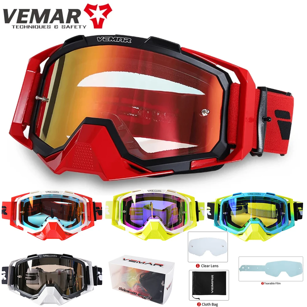 VEMAR-Motorcycle-Off-road-Goggles-Anti-fog-HD-Sunglasses-Moto-Motocross ...