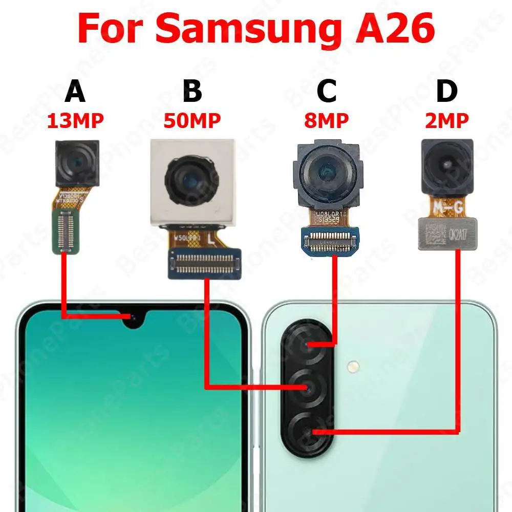 Rear Front Camera For Samsung A26 5G A266 Backside Facing Frontal ...