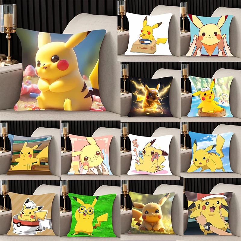 Pillow-Cover-Pikachu-room-bedroomo-office-coffee-shop-car-Dakimakura ...