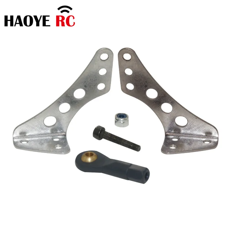 Haoye-1-Set-Metal-Horns-Bolt-Through-Ball-Silver-Color-For-RC-Airplanes ...