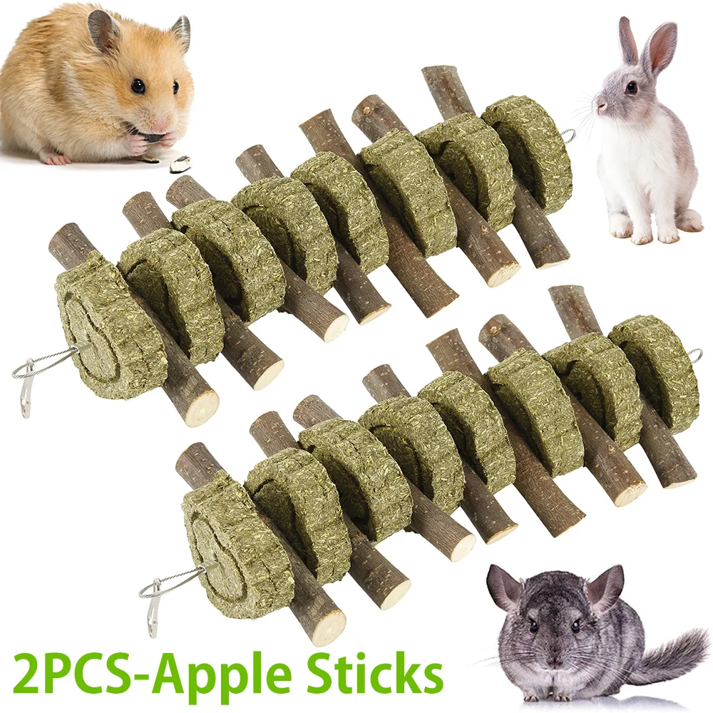 2Pcs-Pet-Chew-Toy-100-Natural-Organic-Apple-Chewing-Sticks-Rabbit-Safe ...