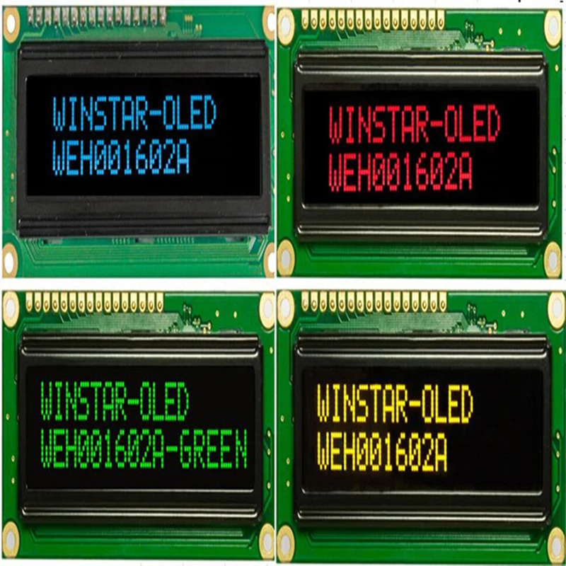 WEH001602A 16X2 COB OLED Character Display 5V WS0010 Chip EH1602A ...