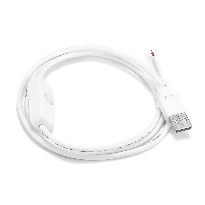 Led Rigid Strip Usb Connector Cable On/off Switch 1m/2m Electrical Wire ...