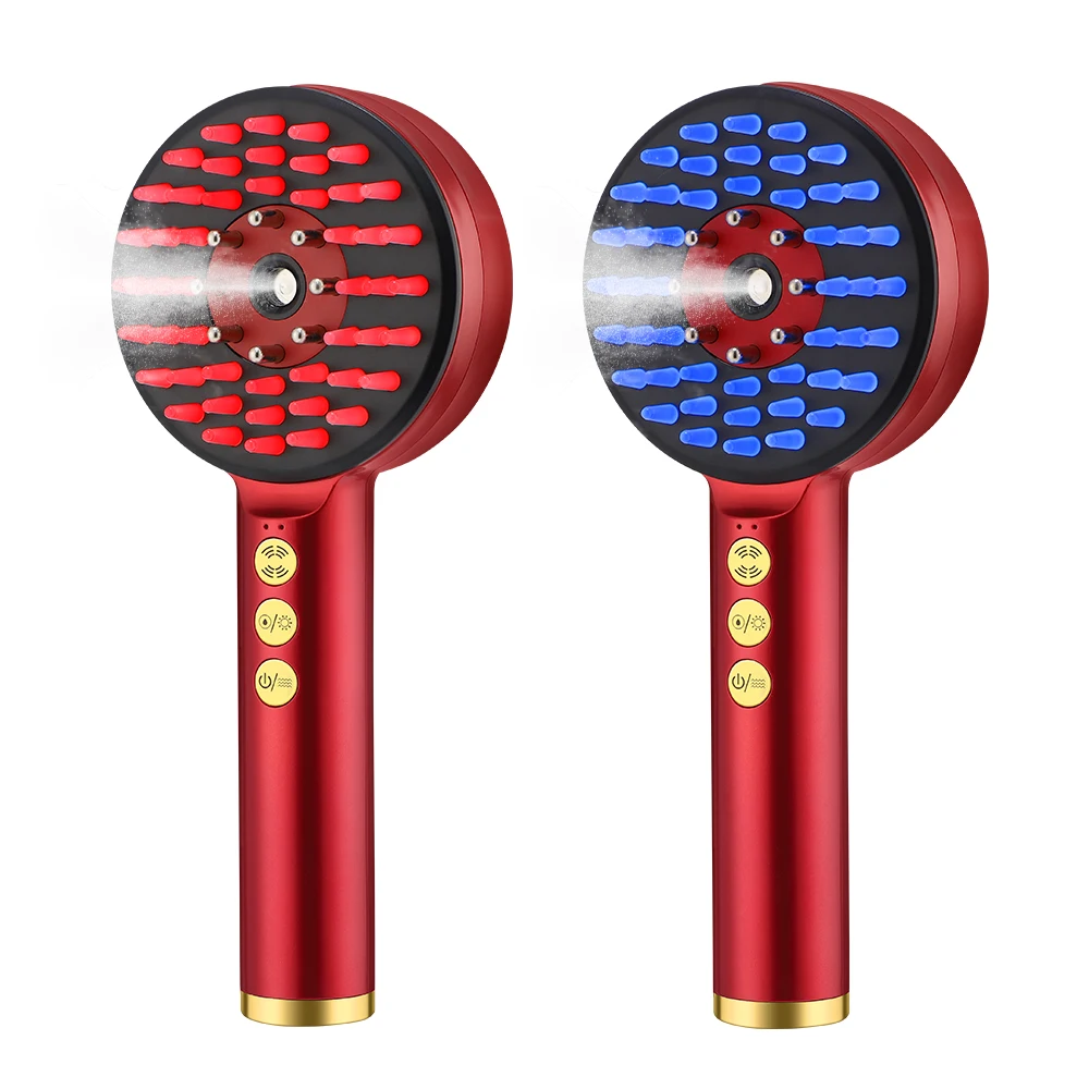 Electric-Microcurrent-Spray-Massage-Comb-Red-Blue-LED-Hair-Follicle ...