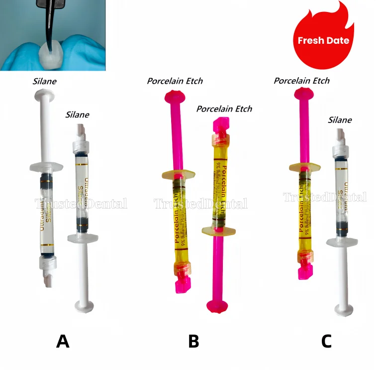 Dental All-ceramic Acid Agent Porcelain Etch and Silane Etching 9% ...