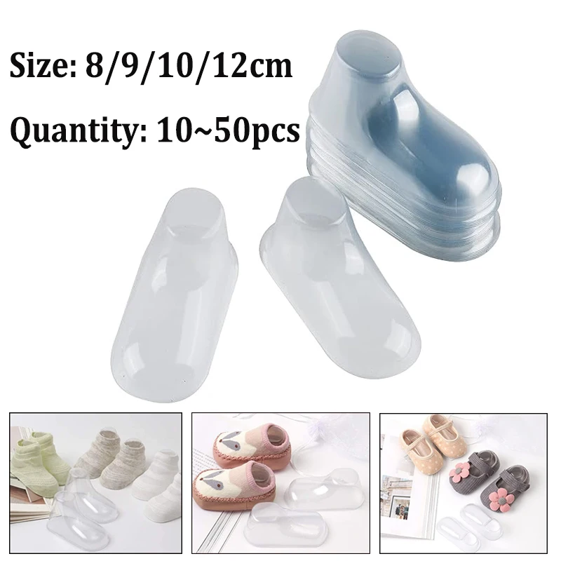 50pcs-10Pcs-8cm-9cm-10cm-12cm-PVC-Transparent-Plastic-Small-Foot-Model ...