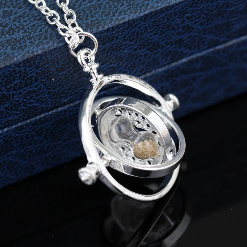 Magic-Time-Converter-Necklace-Wand-Time-Turner-Hourglass-Snitch-Pendant ...