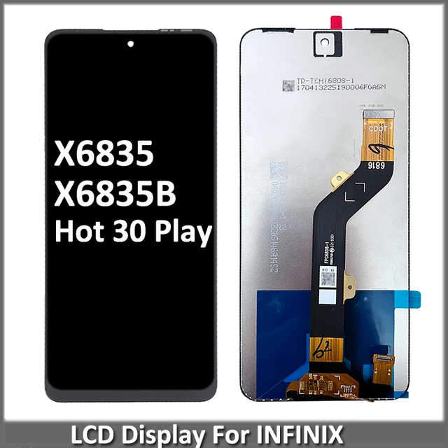 LCD Display For Infinix Hot 30 Play X6835 X6835B Touchscreen Digitizer ...