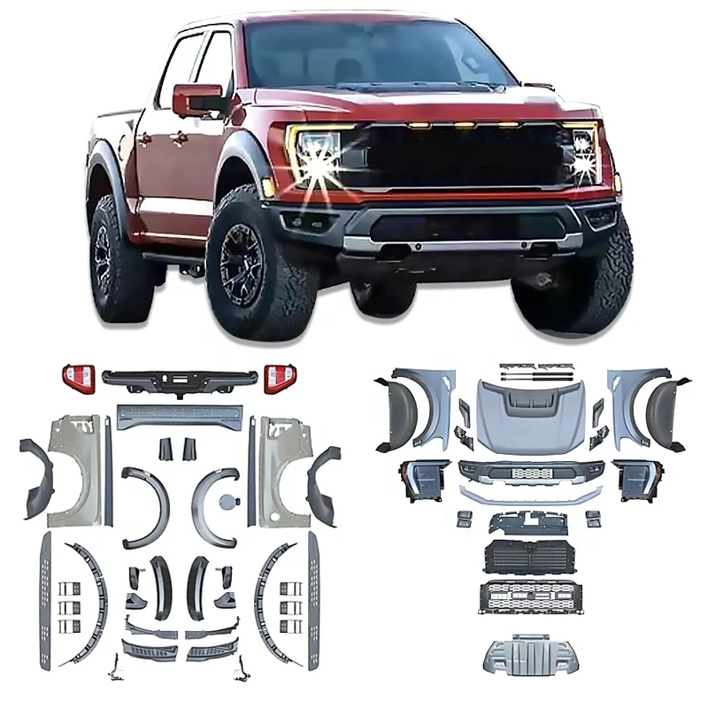 2021-Raptor-Style-Car-Body-kits-For-Ford-F-150-2015-2020-Whole-Set ...