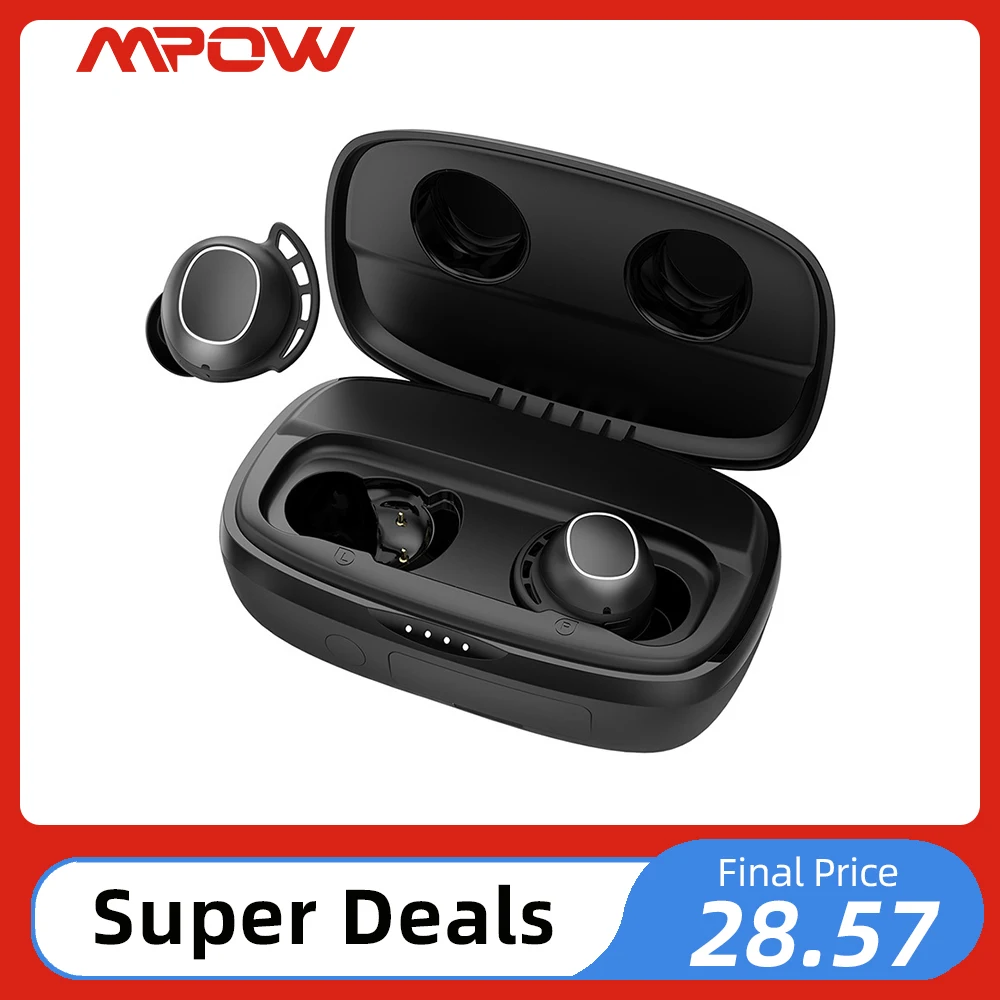 Mpow M30 Plus Bluetooth 5.0 True Wireless Earbuds 100h Playtime Ipx8 ...