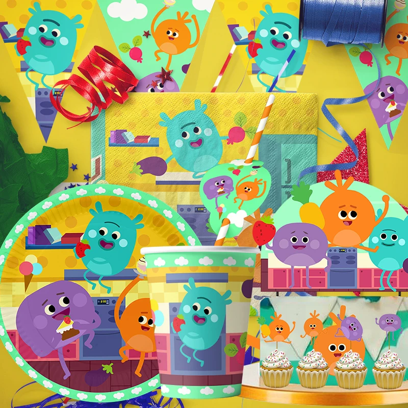 Disney-Bumble-num-Party-Supplies-Tableware-Set-Cup-Plates-Napkins-For ...