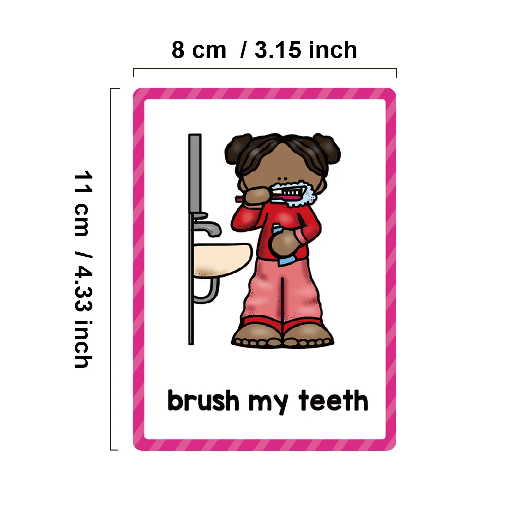 Brush My Teeth Flashcard Great | www.pinnaxis.com