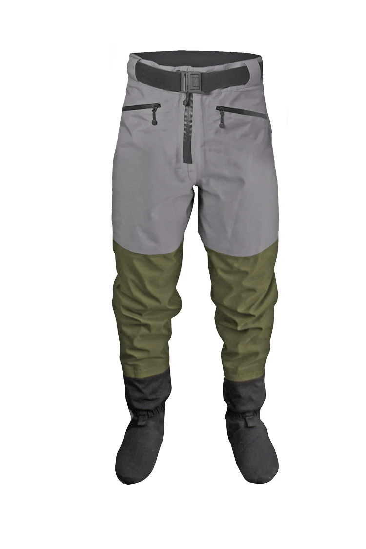 Men Breathable Stockingfoot Waterproof Waist High Pant Wader for ...