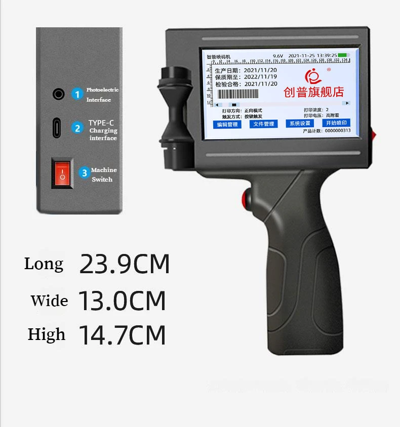 Smart Handheld Inkjet Printer Small Automatic Coding Machine Assembly ...