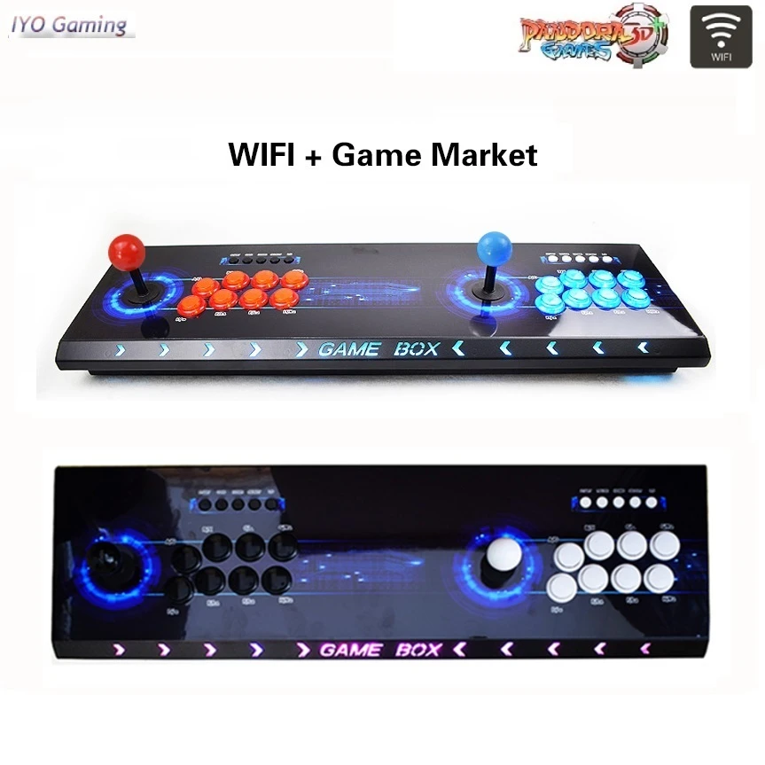 Pandora Box 3D Wifi Arcade Machine 8000 10000 Games Nul Vertraging 6/8 ...