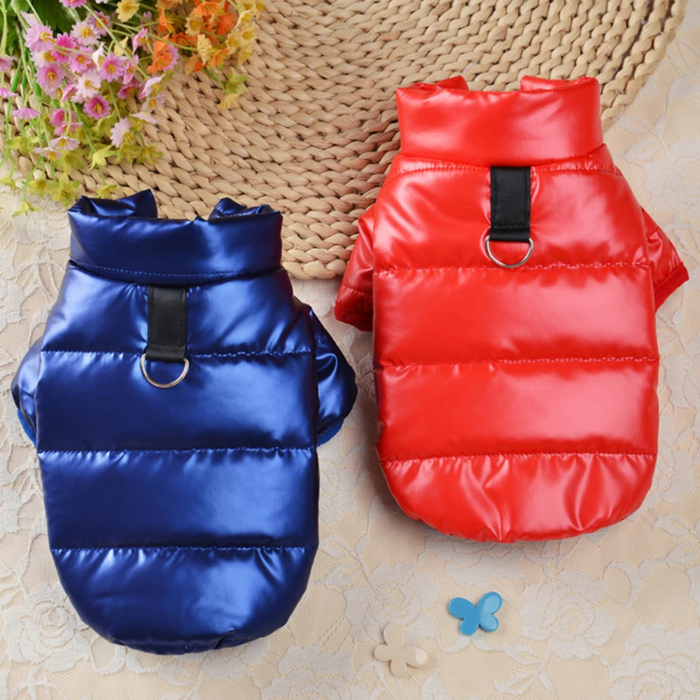 Warm-Winter-Dog-Clothes-Coat-PU-Leather-Dog-Down-Jacket-Jumpsuit-For ...