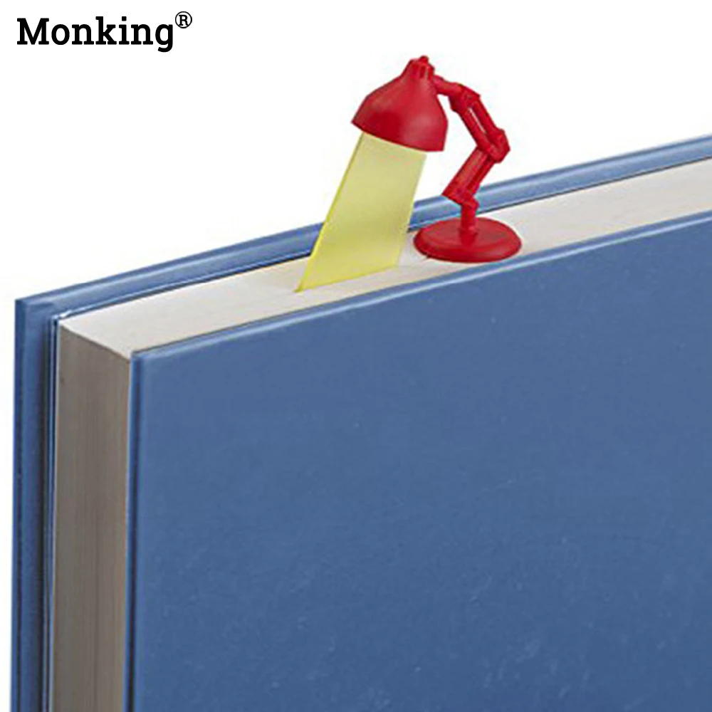 Monking Creative Reading Lamp Bookmark Funny 3D Desk Lamp Bookmark ...