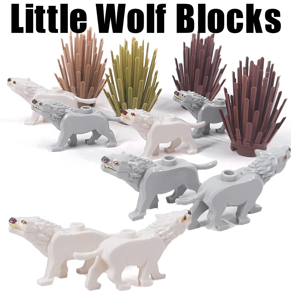 MOC-Animal-Little-Wolf-Building-Blocks-Street-View-Farm-Pasture-Zoo ...