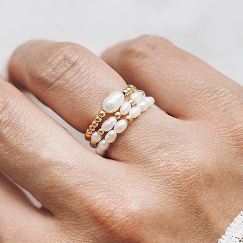 Elegante-anillo-de-perlas-de-agua-dulce-con-cuentas-de-acero-inoxidable ...