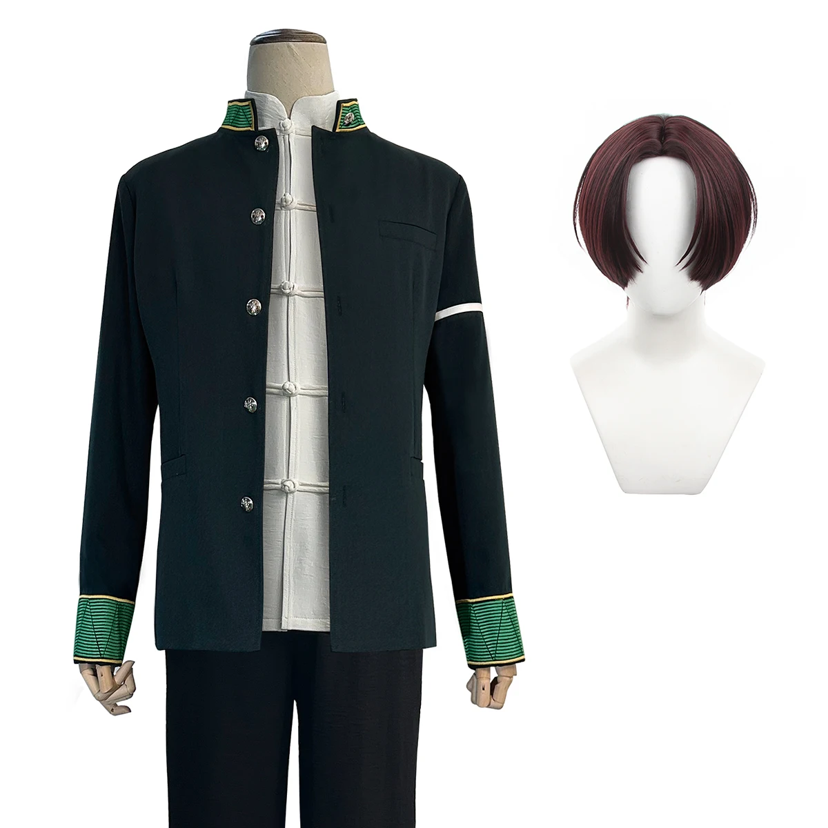 HOLOUN-Wind-Breaker-Anime-Hayato-Suo-Cosplay-Costume-Wig-Uniform-Green ...