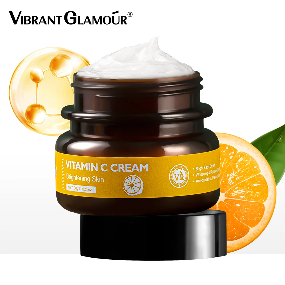VIBRANT-GLAMOUR-Vitamin-C-Moisture-Cream-VC-Whitening-Brightening-Anti ...