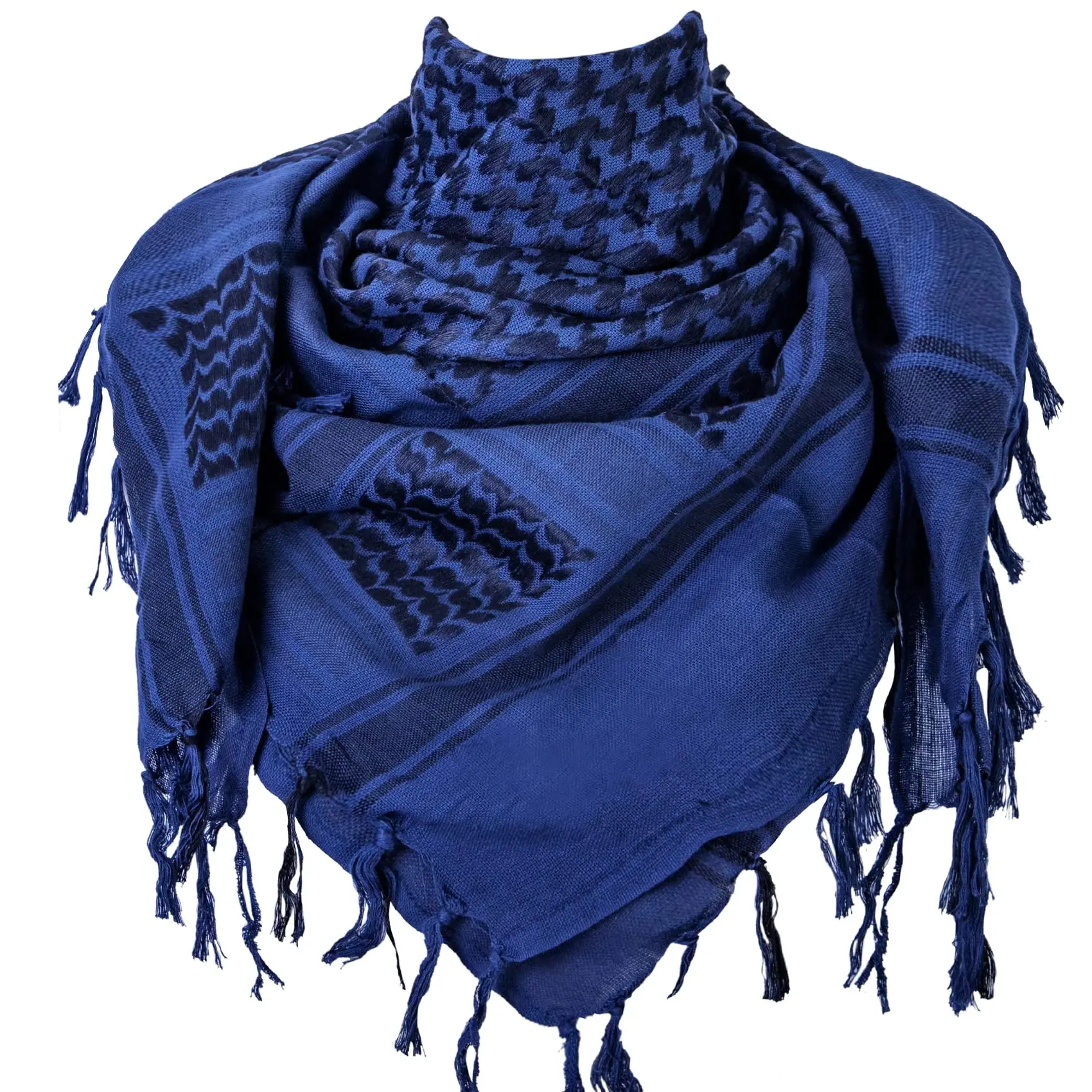 Top Blue Unisex Military Winter Shemagh Tactical Scarf 100% Cotton ...