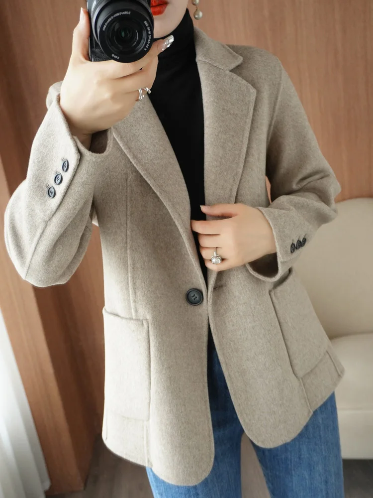 Autumn-and-Winter-New-100-Pure-Wool-Double-Sided-Wool-Woolen-Solid ...