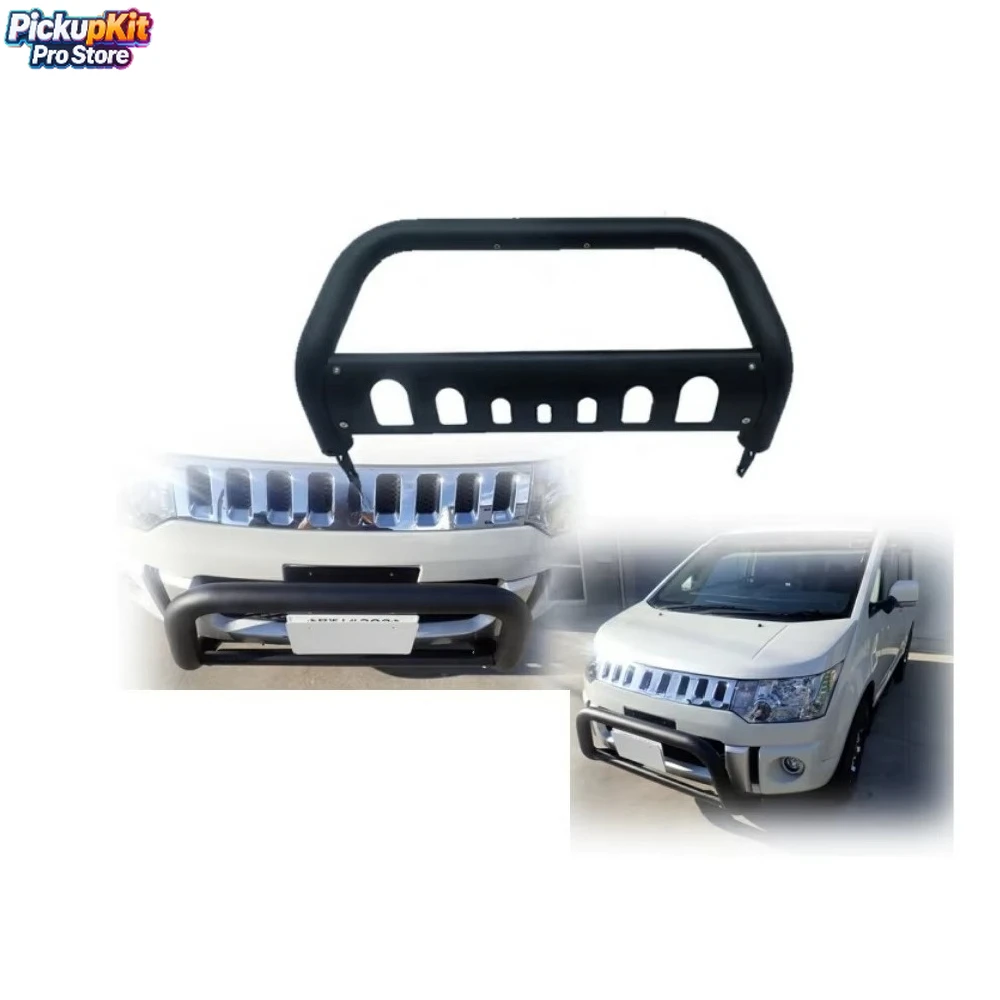 Delica D5 Paradigm Off-road Front Bumper Steel Mud Black - AliExpress 34