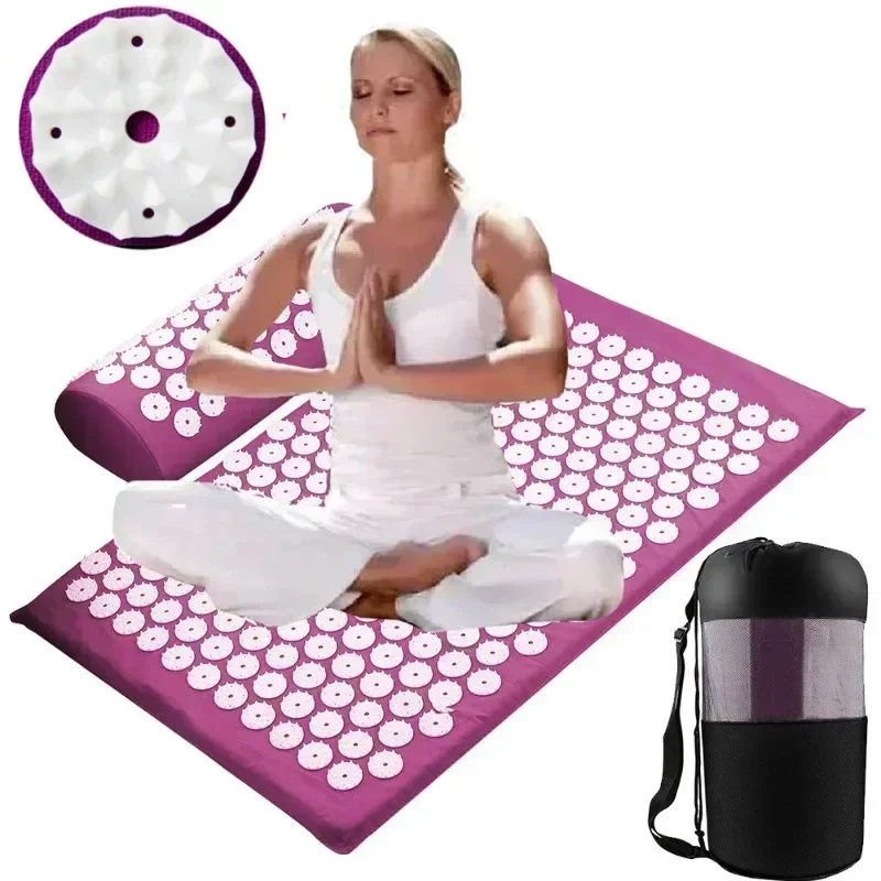 Stress-Back-Cushion-Massage-Yoga-Mat-Back-Pain-Relief-Needle-Yoga ...