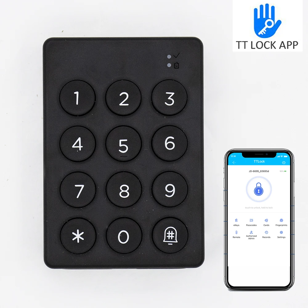 Wireless Keypad For TTLOCK Smart Lock Invisible Lock in our store| | - AliExpress