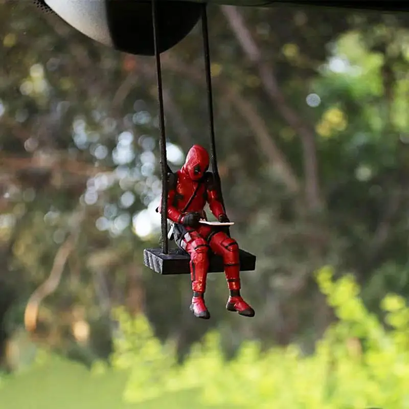 Aesthetic-Rearview-Mirror-Pendant-Funny-Anime-Car-Deadpools-Ornament ...