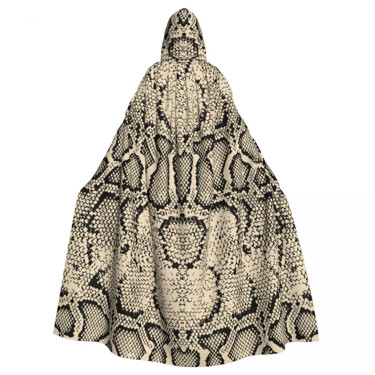 Long-Cape-Cloak-Vintage-Snake-Skin-Print-Hooded-Cloak-Coat-Autumn ...