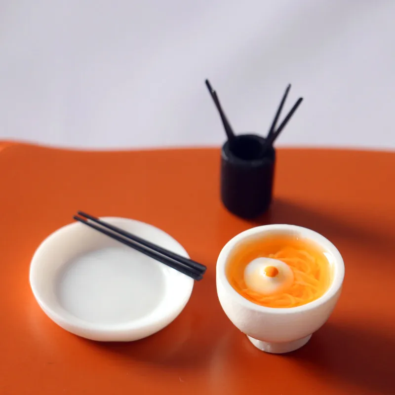 Dollhouse Japanese Ramen Set Mini Food 1:12 Scale Miniature Toy Model ...