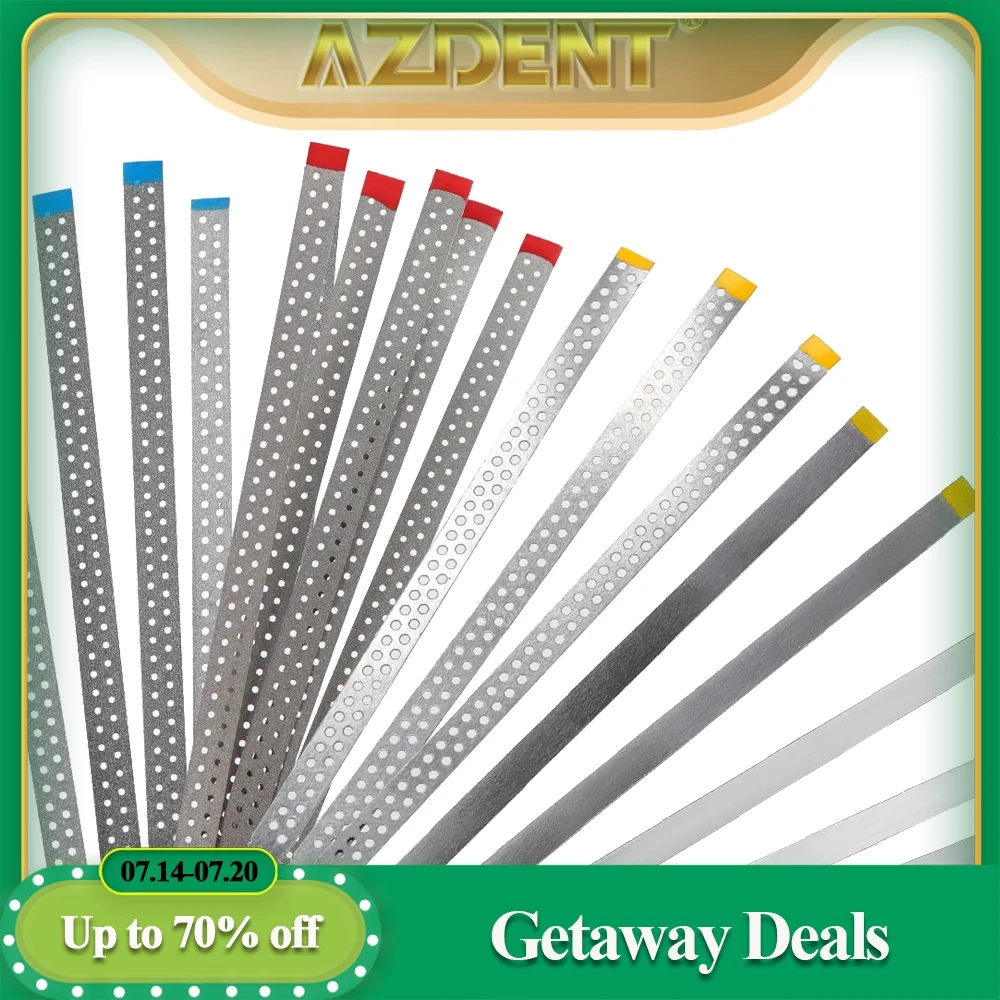 AZDENT-Dental-Diamond-Polishing-Strips-5pc-Stainless-Steel-Orthodontic ...