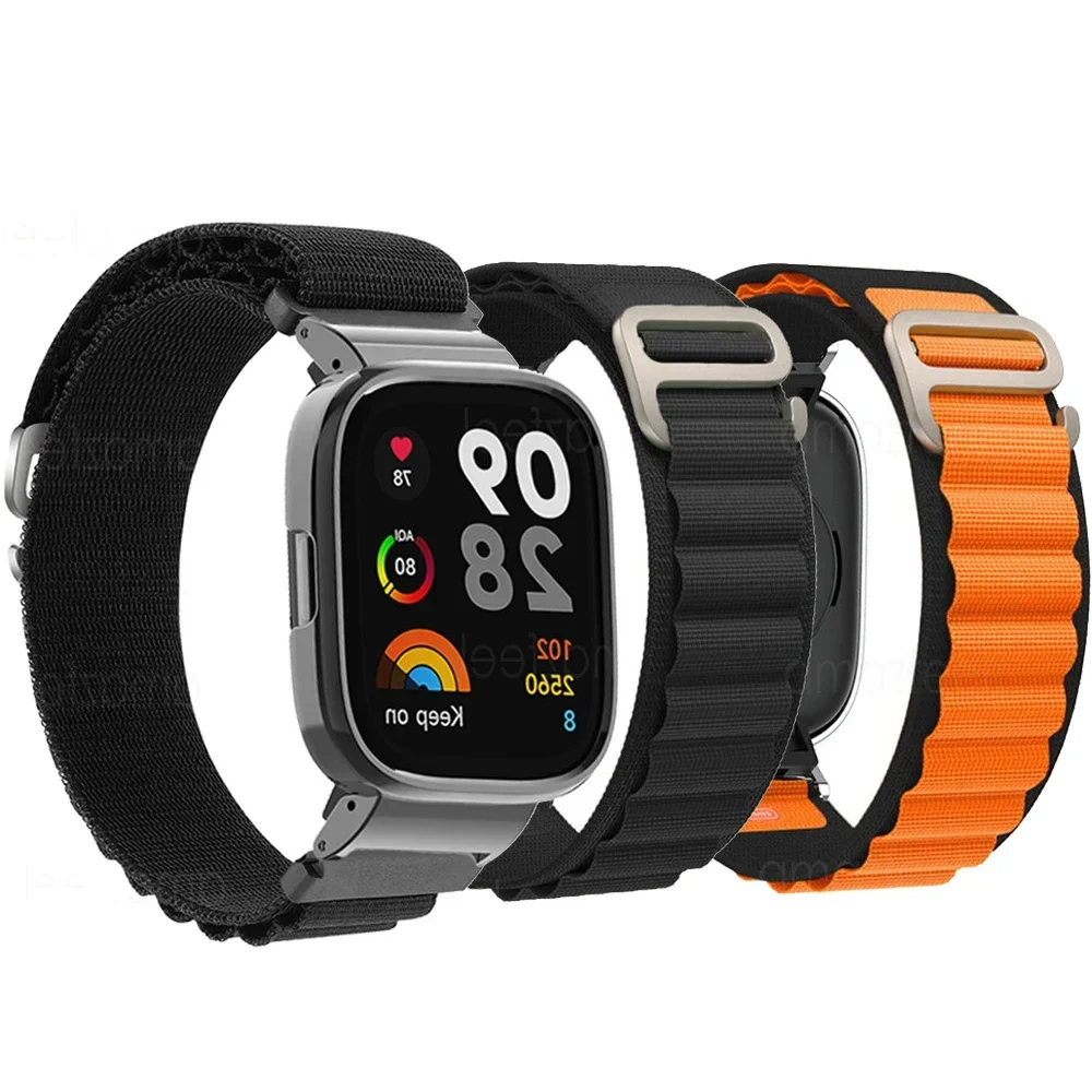 Alpine-Nylon-Strap-Metal-Case-for-Redmi-Watch-2-Lite-Band-Redmi-Watch-3 ...