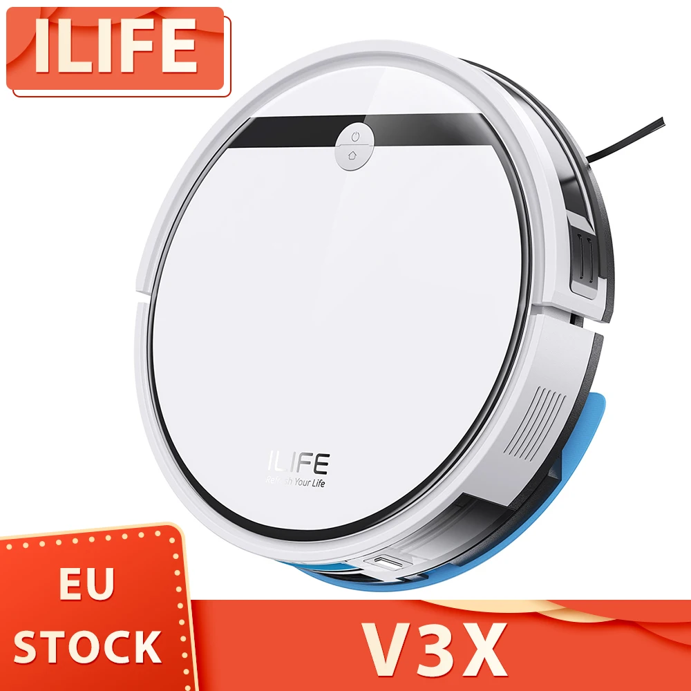 ILIFE-V3X-Robot-Vacuum-Cleaner-2-in-1-Vacuum-and-Mopping-3000Pa-Suction ...
