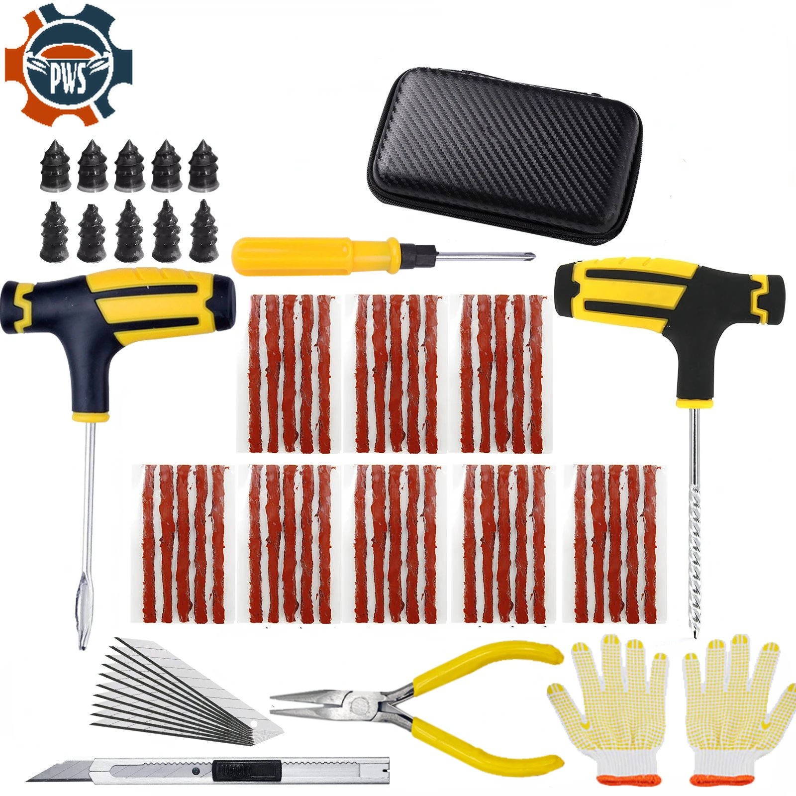 New Car Tire Repair Kit Puncture Plug Tools Tyre Puncture Emergency For