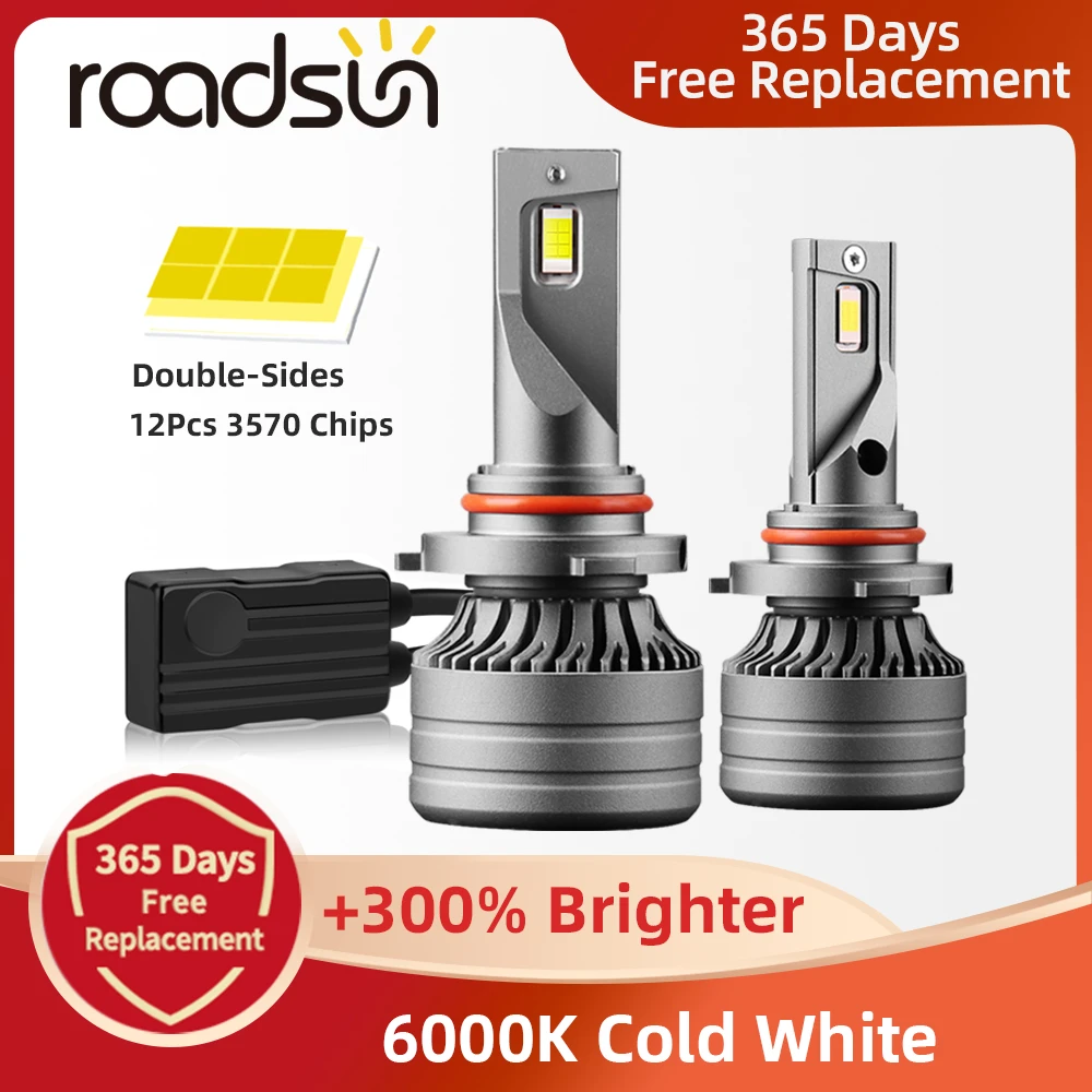 Roadsun Csp Mini H7 Led H4 H1 H11 Car Headlight Bulbs H8 Hb3 Hb4 9005 9006 Led Canbus 100w ...