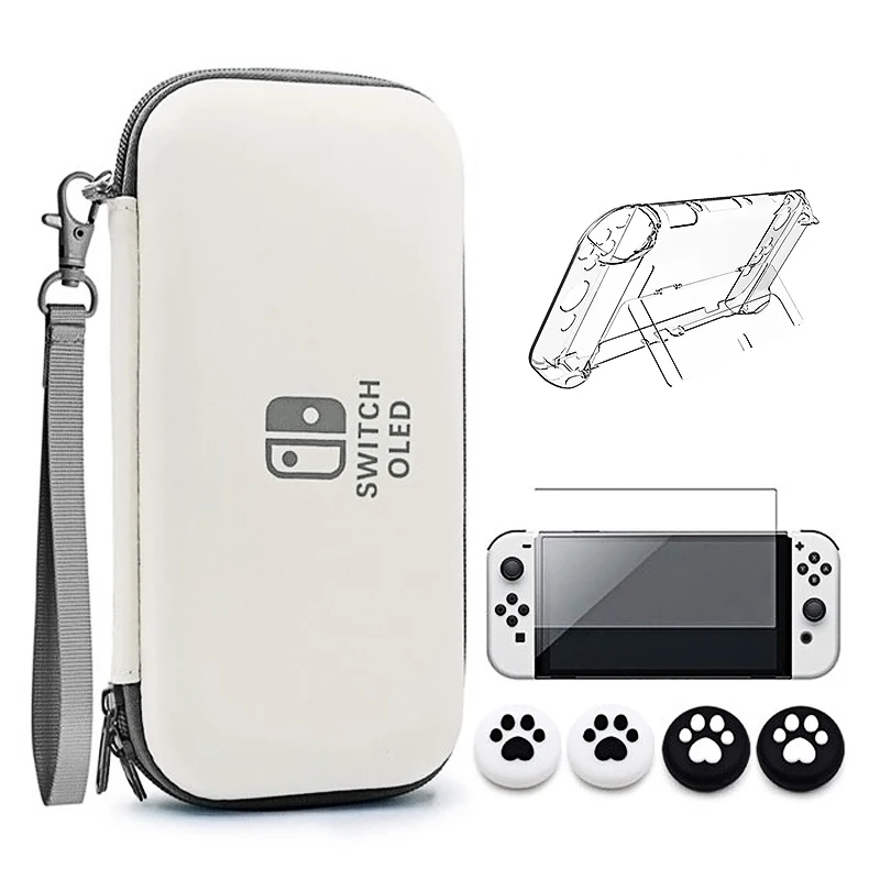 New-Switch-OLED-Storage-Carrying-Case-7-in-1-Kit-for-Nintendo-Switch ...